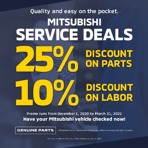 Mitsubishi Service Deals Promo | Mitsubishi Motors Philippines